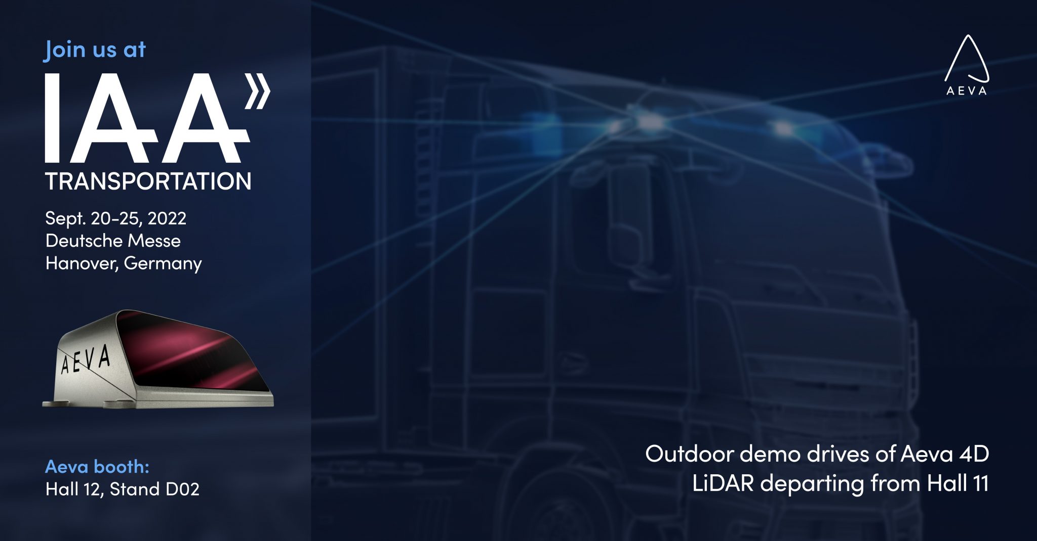 Aeva To Demonstrate 4d Lidar Technology For Commercial Vehicles At Iaa
